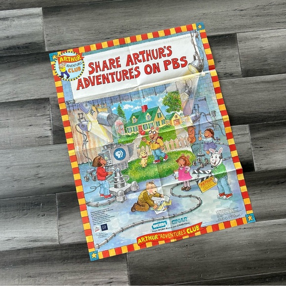 Vintage | Art | Vintage 996 Arthur Tv Show Pbs Promotional Poster ...